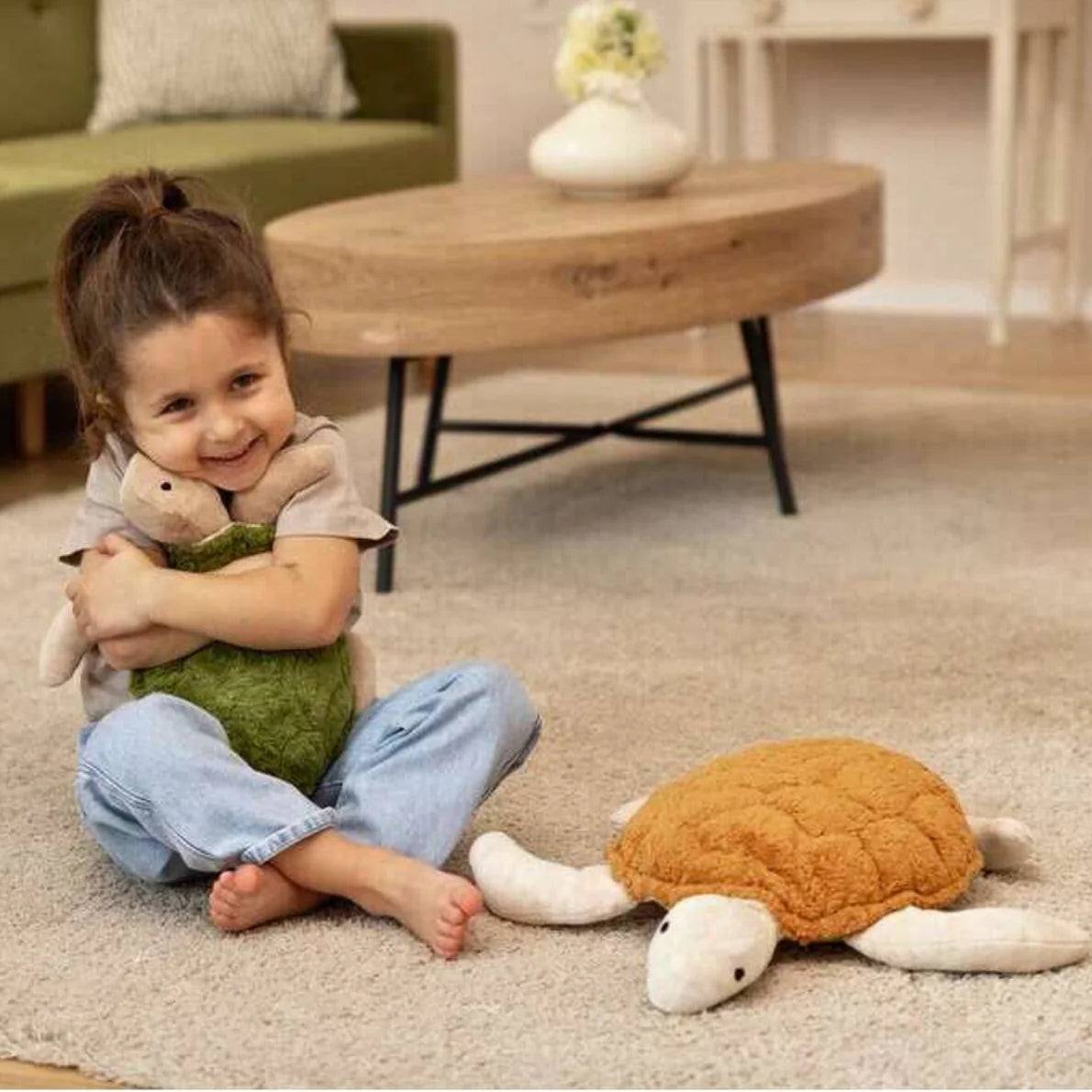 SENGER Cuddly Animal - Turtle Small Fir Green – Little Junior Co